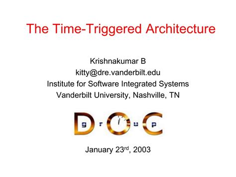 Ppt The Time Triggered Architecture Powerpoint Presentation Free Download Id3993908