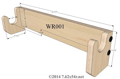 Wooden Gun Rack Template
