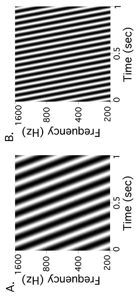 Spectro Temporal Plots Of Ripple Sounds The Horizontal Axis Shows Time Download Scientific