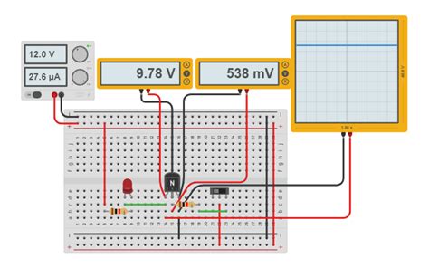 Circuit Design Transistor Tinkercad
