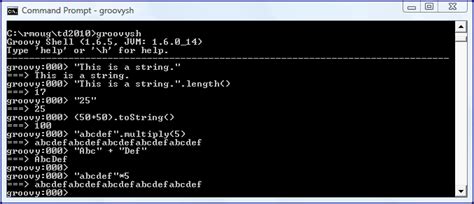 Inspired By Actual Events Groovy Shell A Gentle Introduction To Groovy