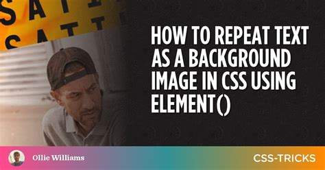 Danielle Bastien On Linkedin How To Repeat Text As A Background Image In Css Using Element