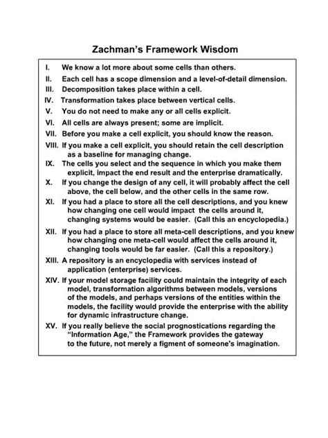 Ppt Navigating It With Zachmans Framework Wisdom Powerpoint Presentation Id 1033510