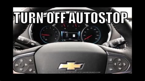 How To Turn On Auto Stop On 2018 Chevy Equinox