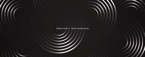 3d Gray Geometric Abstract Background Overlap Layer On Dark Space With Circle Gradient Effect