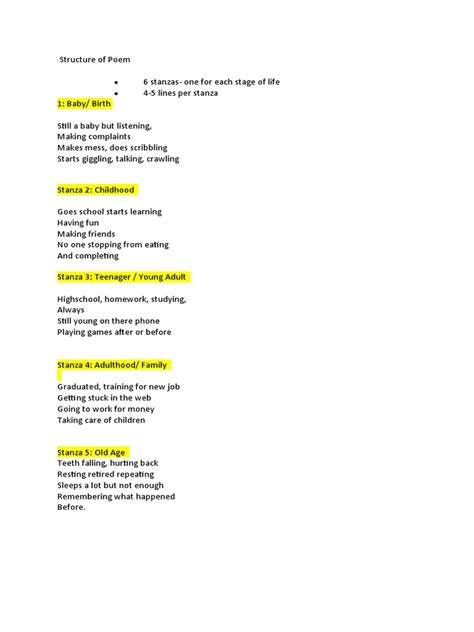 Structure Of Poem Pdf