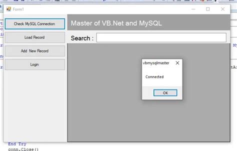 learn how to master vb with mysql database tutorial in 30 minutes