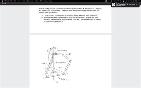 Solved Exercise 217 Figure Shows A Parallel Robot Used For