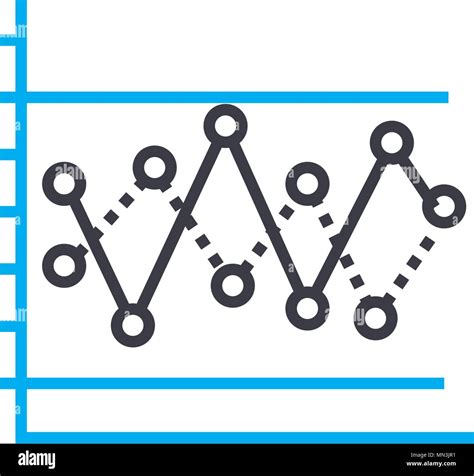 Combined Chart Vector Thin Line Stroke Icon Combined Chart Outline
