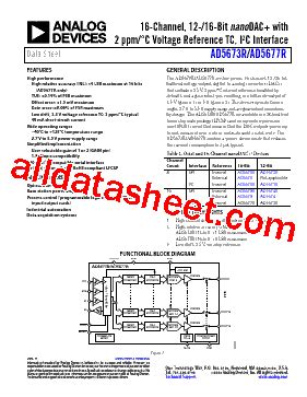 AD R Datasheet PDF Analog Devices
