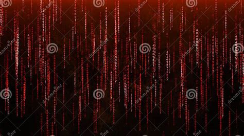 Binary Code With Numbers Moving On The Screen Digital Age Binary