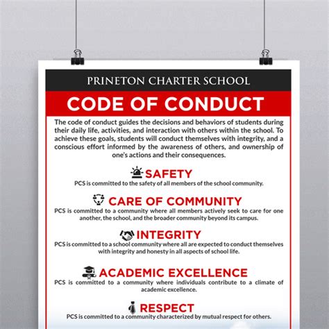 Code Of Conduct Sign Signage Contest