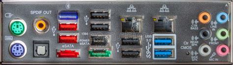 3 Computer Motherboard Rear Panel Free Stock Photos StockFreeImages