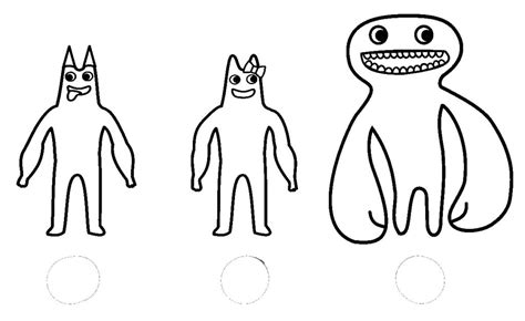 Garten Of Banban Characters Coloring Bundle Png Digital Download Images