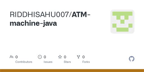 Github Riddhisahu007atm Machine Java