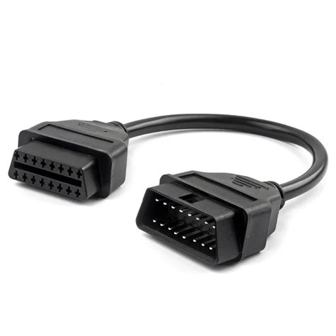 ELM327 OBD2 16Pin Male To Female Extension Cable 30cm Transfer OBD Connector OBD2 16 Pin Adaptor