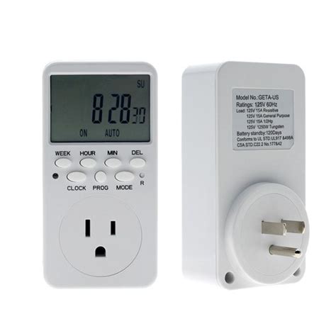 Electronic Digital Timer Switch V Wall Charger Adapter Cyclic Programmable Lighting Daily