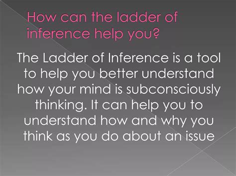 Ladder Of Inference PPTX