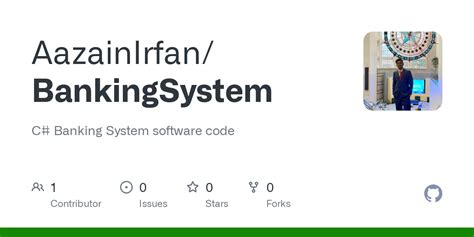 GitHub AazainIrfan BankingSystem C Banking System Software Code