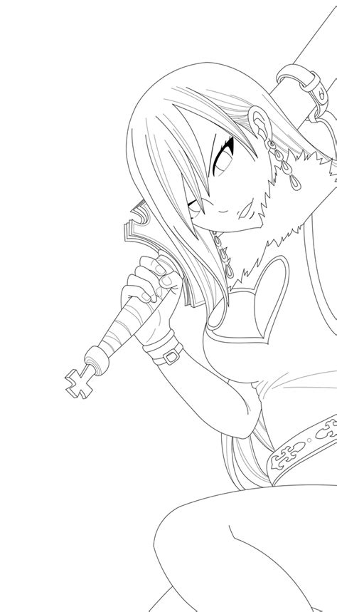 Erza Scarlet Chapter 263 Lineart By Drago686 On DeviantArt