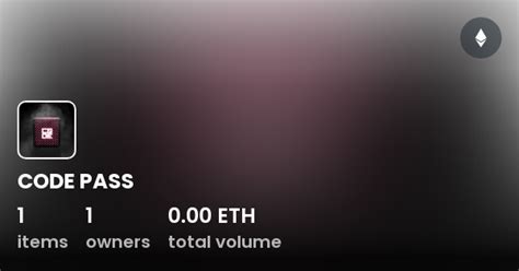 Code Pass Collection Opensea