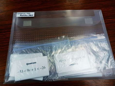 compound inequalities question stack activity math love