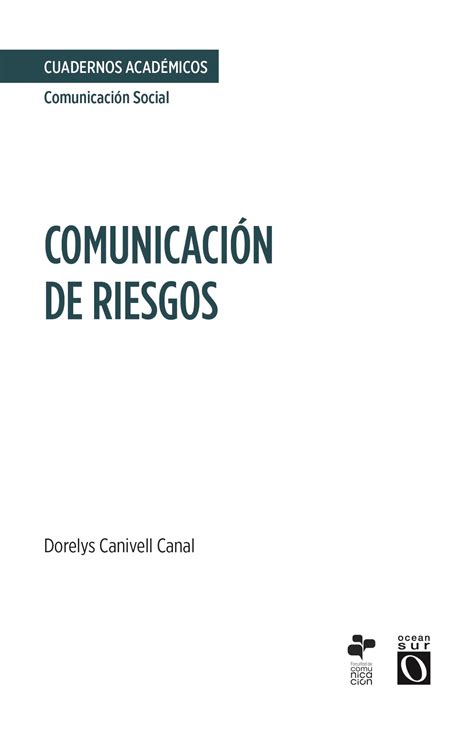 Comunicaci N De Riesgos Ocean Sur