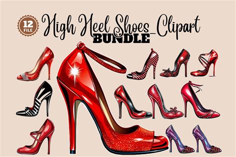 High Heel Shoes Clipart Graphic By Craftsmaker · Creative Fabrica