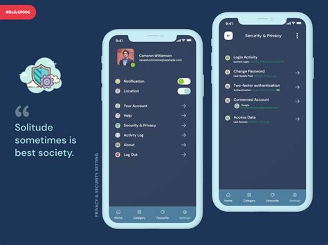 Privacy And Setting Ui Screen By Aakash Prajapati On Dribbble
