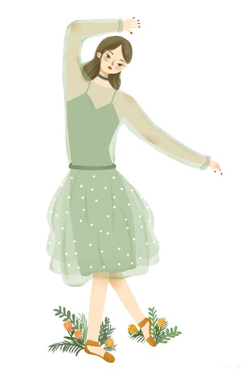 水果女孩风格插画设计作品 设计人才灵活用工 设计dna