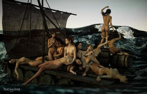 Rule 34 3d 3d Artwork Boat Breasts Multiple Girls Naked Praying Sea Skatingjesus Stranded