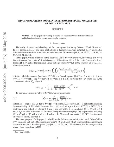Pdf Fractional Orlicz Sobolev Extensionimbedding On Ahlfors N Regular Domains