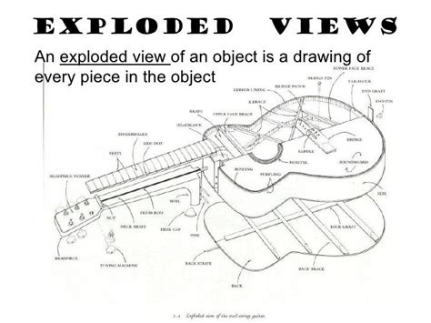 House Exploded View Technical Drawing