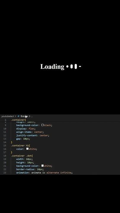 Loading Animation Html Css Java Script Website Shorts Shortvideo Shortsvideo Youtube