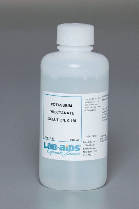 Potassium Thiocyanate Solution 0 1m 240 Ml Bulk Refill Lab Aids