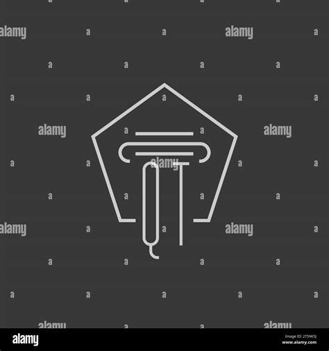 Initial Monogram QT With Monoline Pillar Logo Design Ideas Stock Vector Image Art Alamy