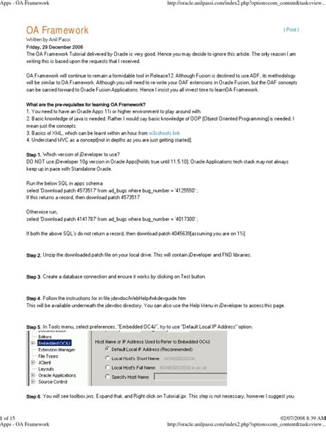 Get Started With Oa Framework Pdf C Programming Language Java