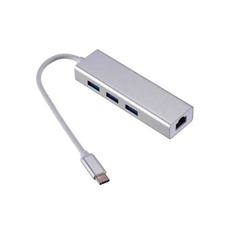 Hub Tipo c Usb Puertos Rj Lan Ethernet Techcenter cl SienteLaTecnología