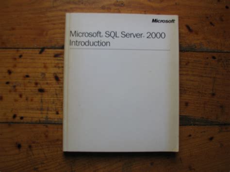 Microsoft Sql Server 2000 Introduction 75841553