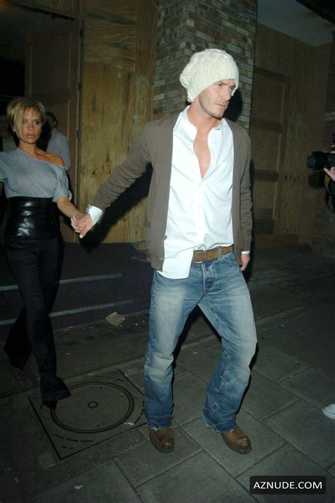 Victoria Beckham And David Beckham Leave Via The Back Door After