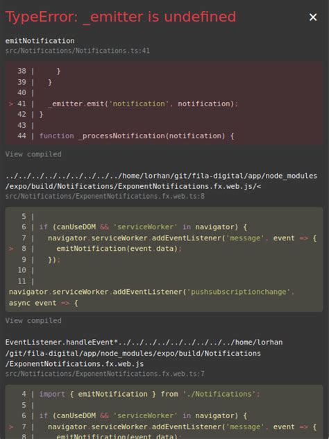 Problem With FCM On Web Issue 10094 Expo Expo GitHub