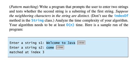 Solved Pattern Matching Write A Program That Prompts The Chegg