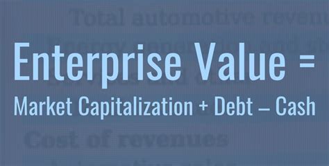 What Is Enterprise Value Definition How To Calculate And Faq Thestreet