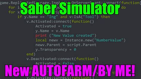 Saber Simulator Hackscript New Autofarmby Me Youtube