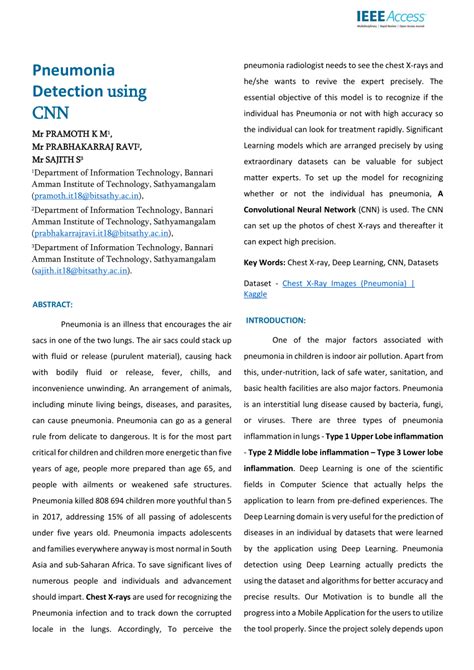 pdf pneumonia detection using cnn
