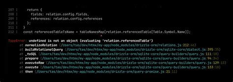 Dbupdate Fails With Undefined Relationreferencedtable Drizzle Team