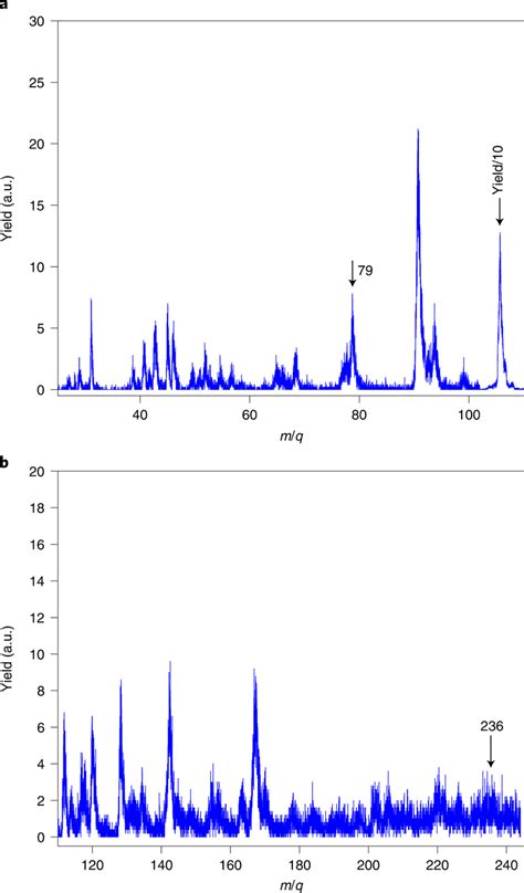 Time Of Flight Mass Spectrum Tofms Of The Cations Formed Ab Tofms