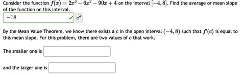 Solved Consider The Function Fx2x3−6x2−90x4 On The