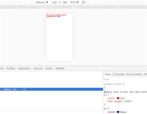 Html Media Query Not Working Properly On Chrome But Ok On Firefox Stack Overflow