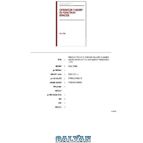 خرید و قیمت دانلود کتاب Operator Theory In Function Spaces ترب